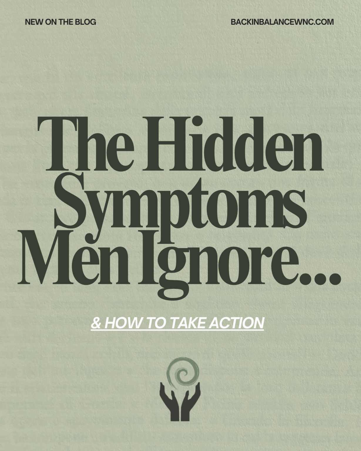 The Hidden Symptoms Men Ignore... and How to Take Action | Back In Balance